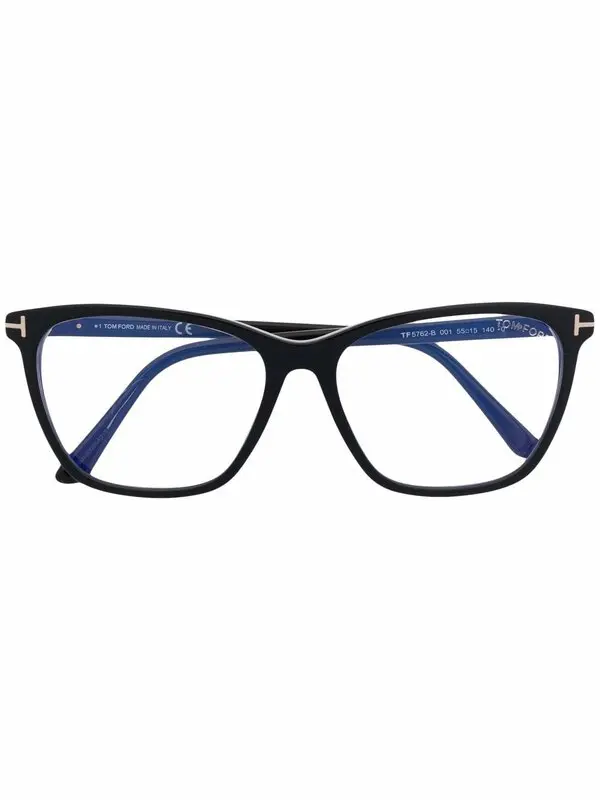 TOM FORD Square Frame Eyeglasses - Black