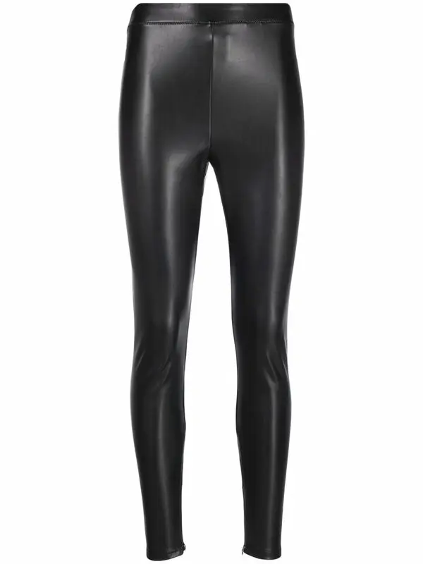 Michael Kors Faux Leather Leggings - Black