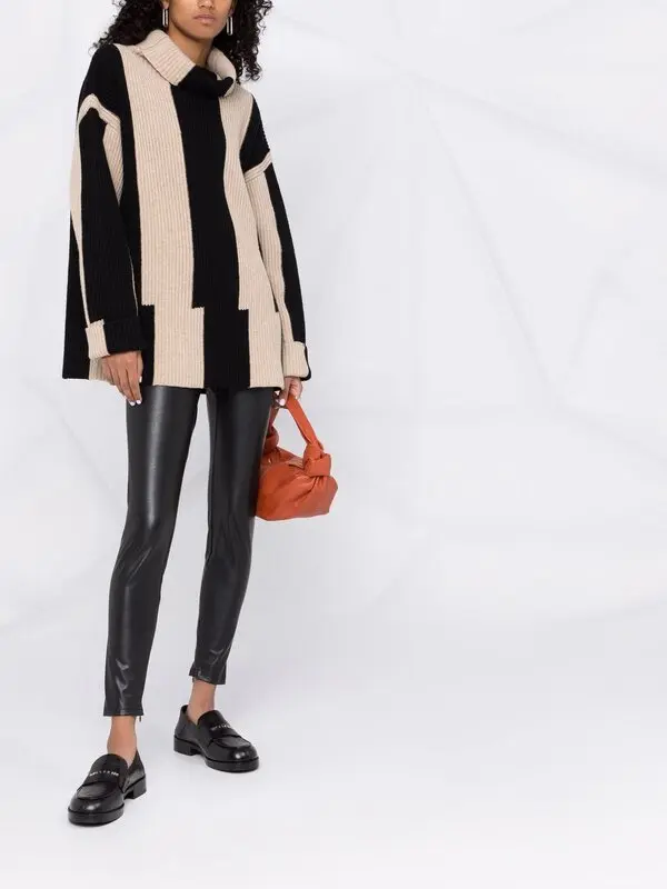 Michael Kors Faux Leather Leggings - Black