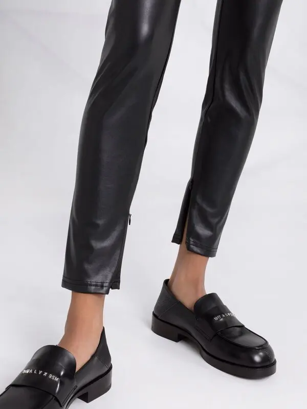 Michael Kors Faux Leather Leggings - Black