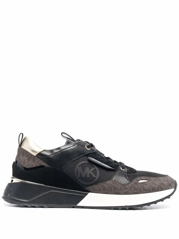 Michael Kors Theo Monogram Low-top Sneakers - Black