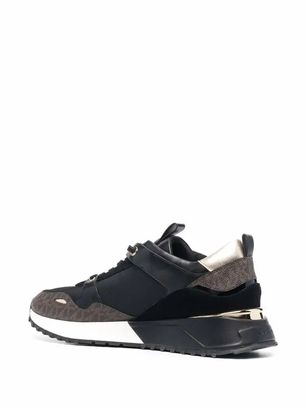 Michael Kors Theo Monogram Low-top Sneakers - Black