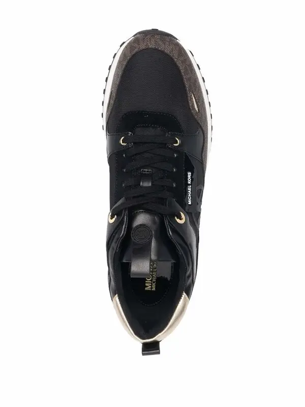 Michael Kors Theo Monogram Low-top Sneakers - Black