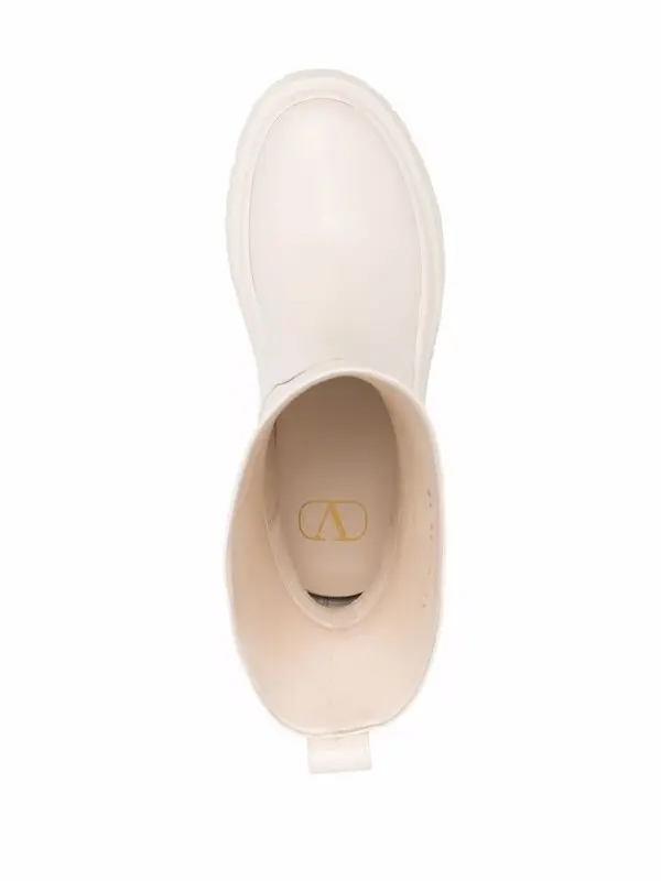 Valentino Garavani Roman Stud Ankle Boots - Neutrals