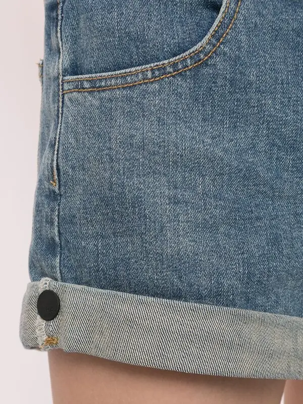 HACULLA. Fold Denim Shorts - Blue