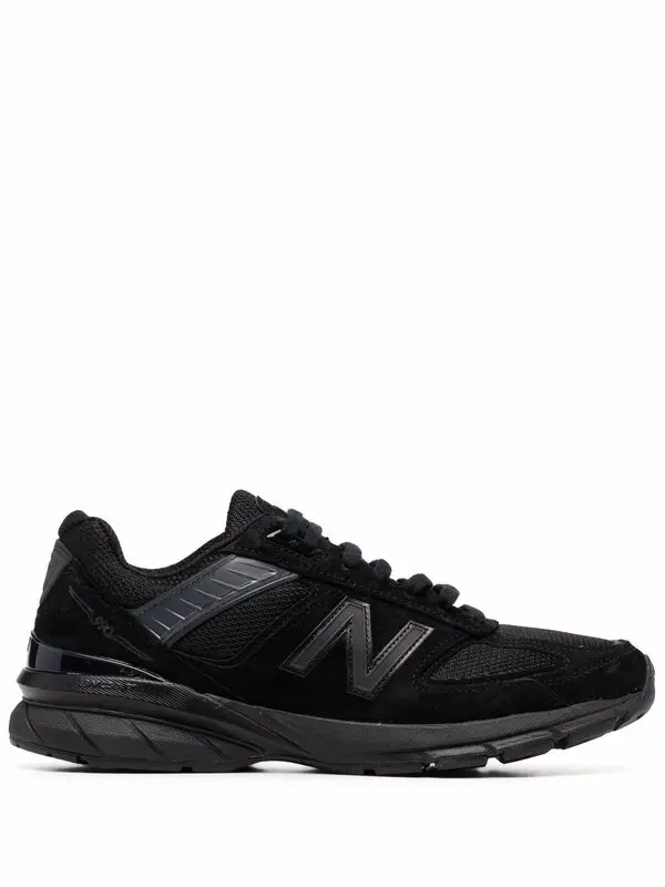 NEW BALANCE Logo-patch Panelled Sneakers - Black