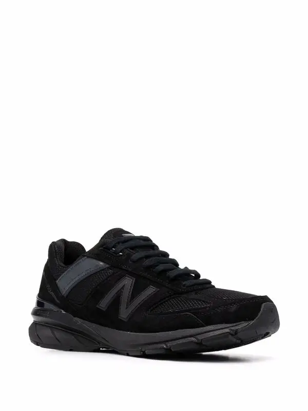 NEW BALANCE Logo-patch Panelled Sneakers - Black