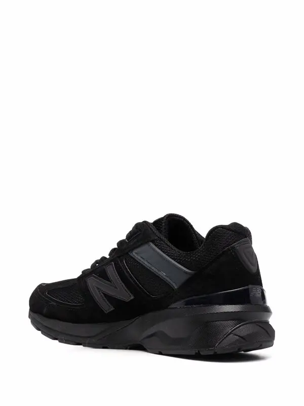 NEW BALANCE Logo-patch Panelled Sneakers - Black