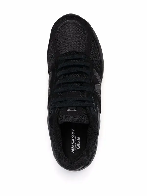 NEW BALANCE Logo-patch Panelled Sneakers - Black