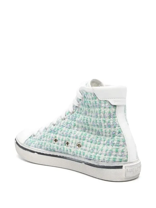 Saint Laurent Logo-patch High-top Sneakers