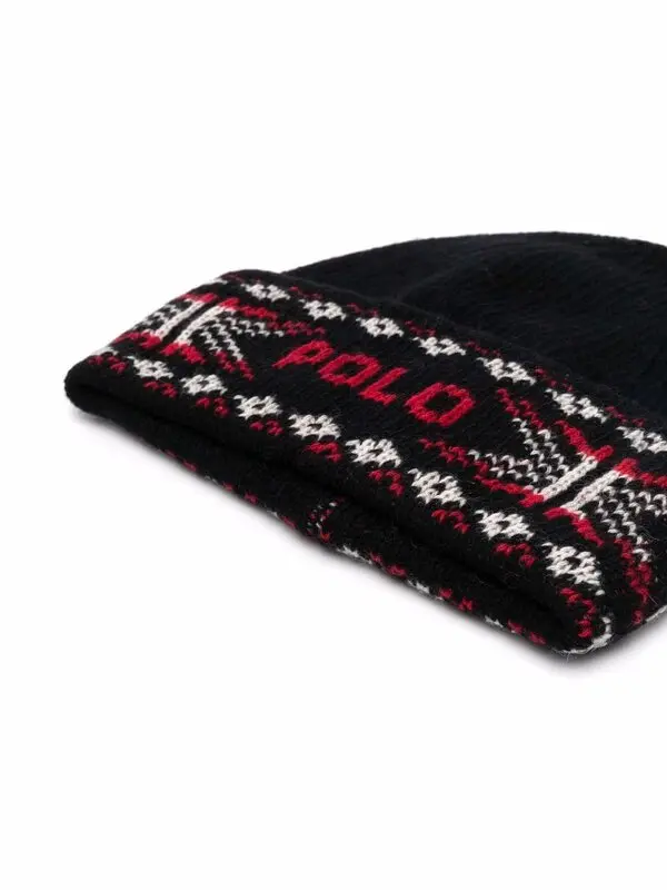 Polo Ralph Lauren Logo-knit Wool-blend Beanie