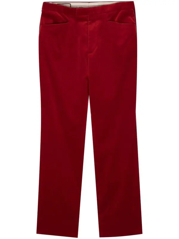 Gucci Velvet Straight Trousers