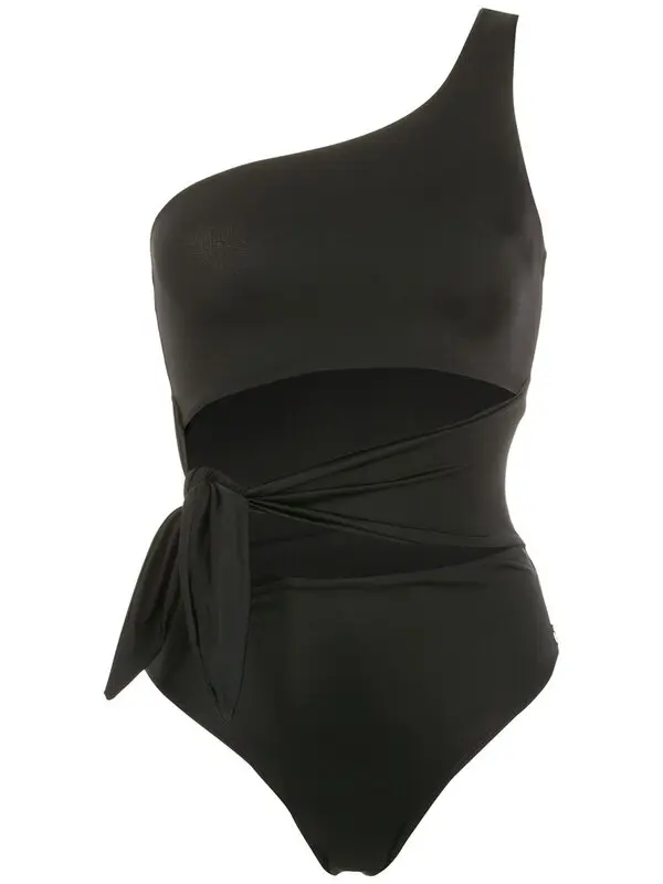 BRIGITTE One-piece Swimsuit With Knot Detail - Black