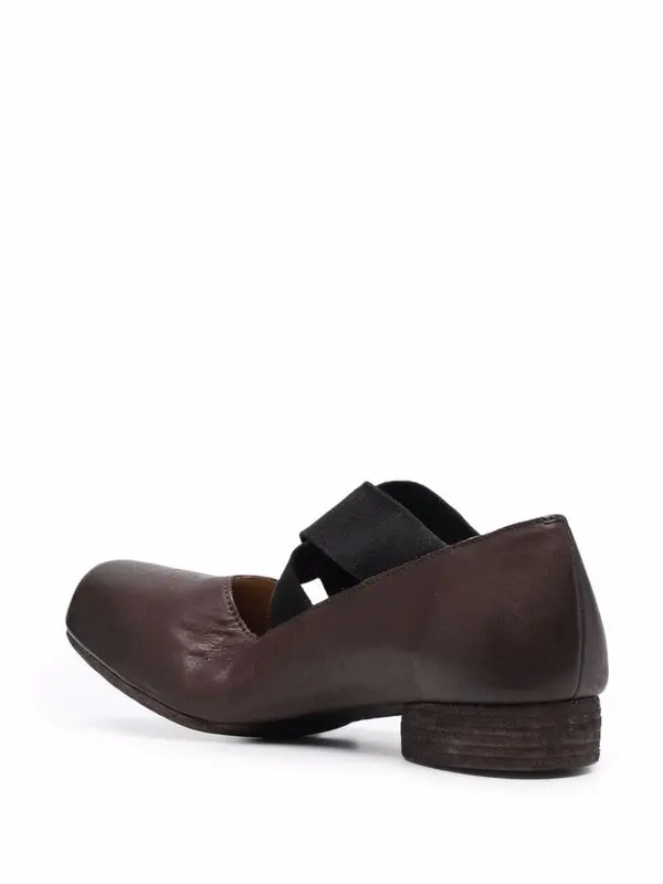 UMA WANG Crossover-strap Ballerina Shoes - Brown