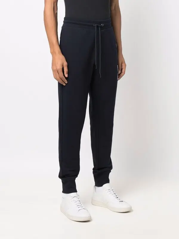Tommy Hilfiger Logo-embroidered Drawstring Cotton Track Pants - Blue