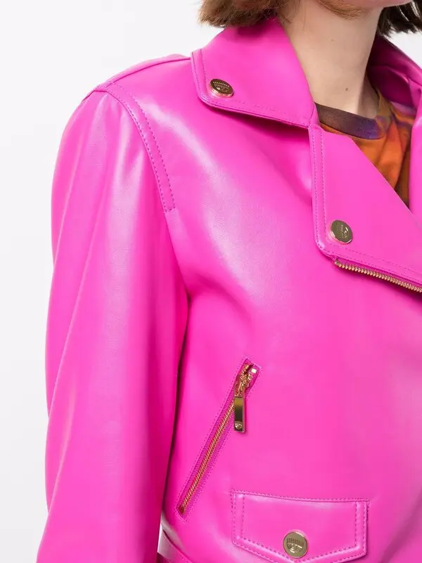CHIARA FERRAGNI Leather-effect Neon Jacket