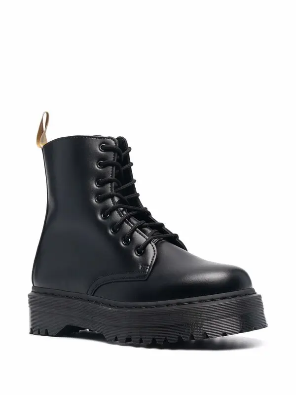 Dr. Martens Jadon Vegan-leather Platform Boots - Black