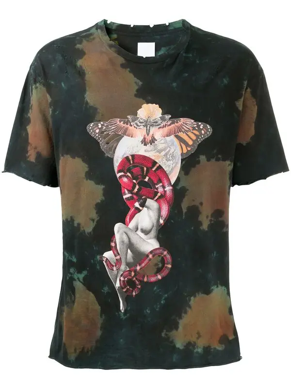 Alchemist Graphic-print Cloud-wash T-shirt