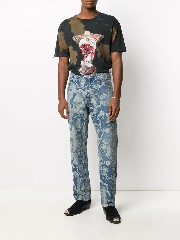 Alchemist Graphic-print Cloud-wash T-shirt