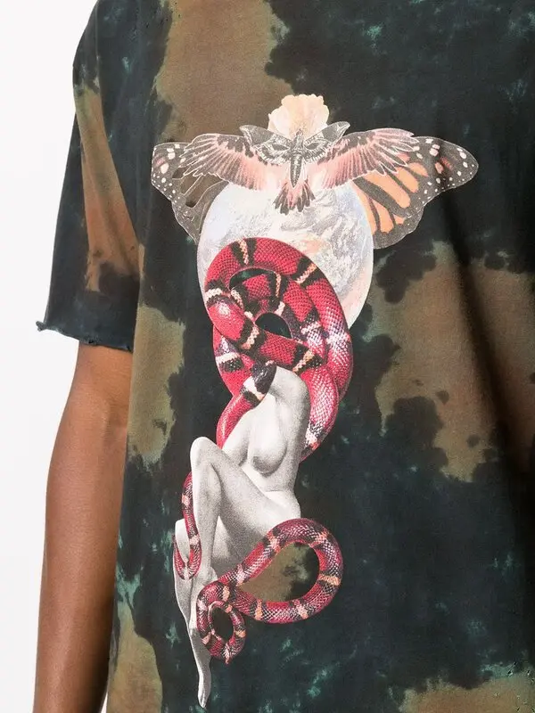 Alchemist Graphic-print Cloud-wash T-shirt