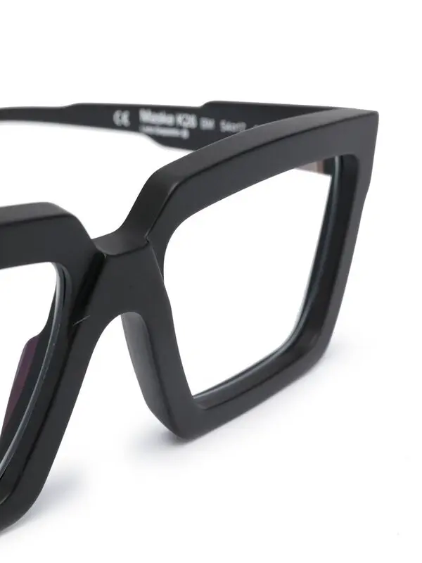 KUBORAUM Matte-effect Square-frame Glasses