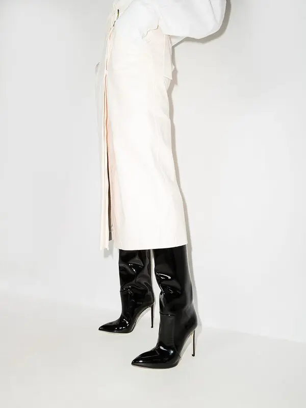 Paris Texas 105mm Knee-high Boots - Black