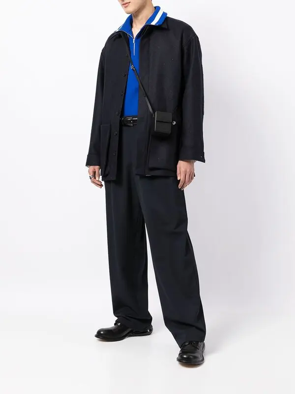 UNIFORME Patched Wool Overshirt