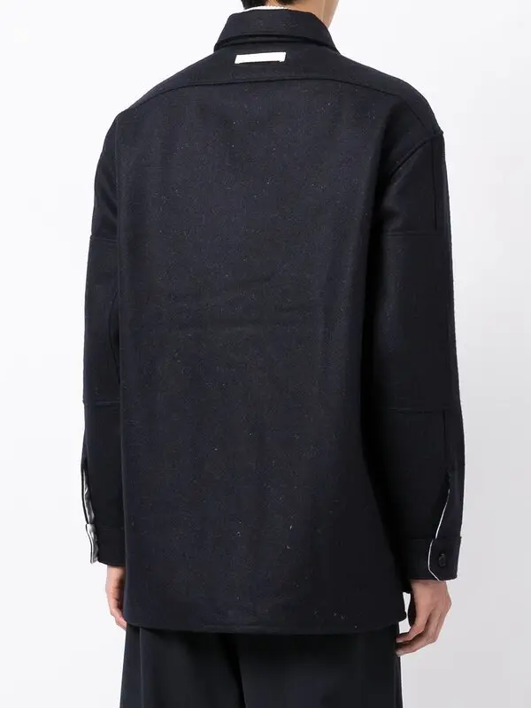 UNIFORME Patched Wool Overshirt