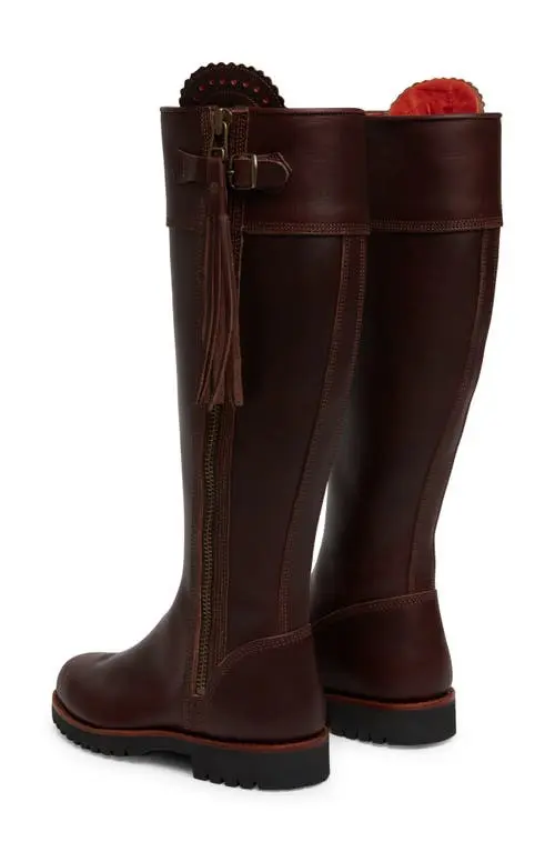 Penelope Chilvers Tassel Knee High Boot - Conker