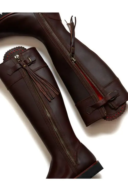 Penelope Chilvers Tassel Knee High Boot - Conker