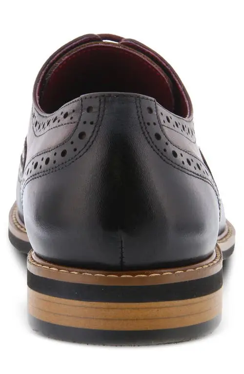 SPRING STEP SHOES Niko Leather Wingtip Oxford - Brown Multi