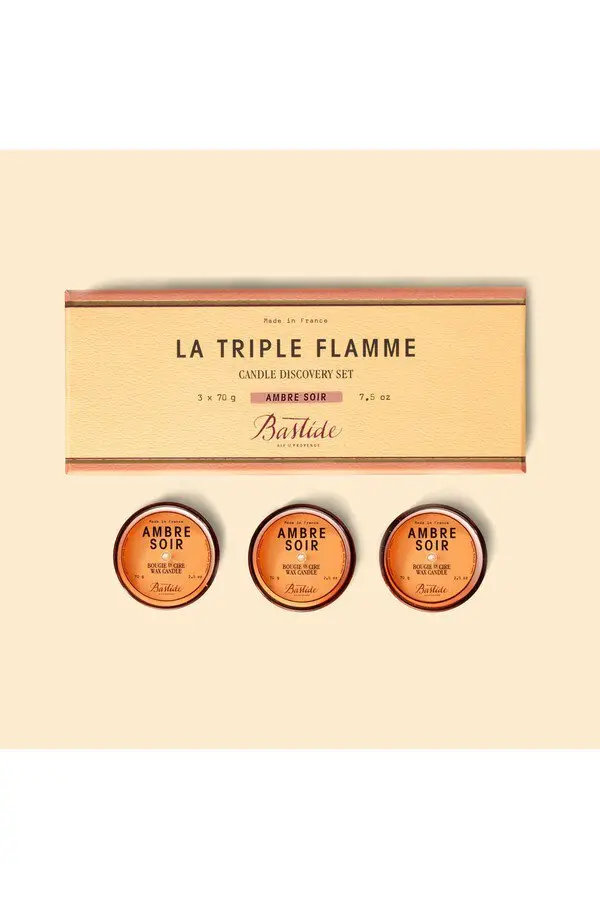 BASTIDE Ambre Soir Trio Scented Candles