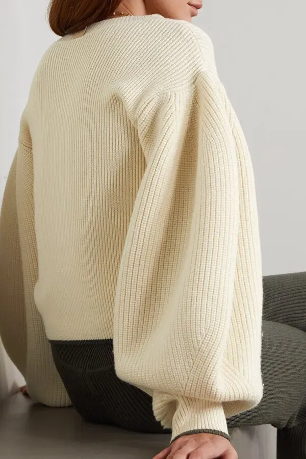 Loewe Wool-blend Sweater - Cream