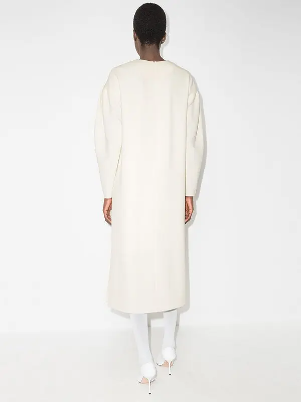 Tibi Dropped Shoulder Puffer Sleeve Dress