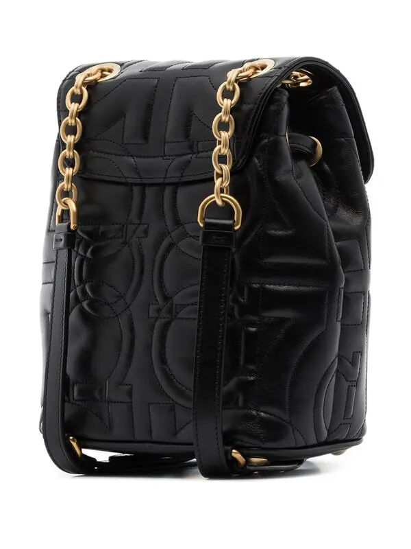 Ferragamo Gancini Quilted Backpack In Black - 30% Off  display picture 1