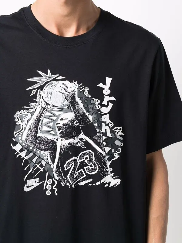 JORDAN Vintage Mj Print T-shirt - Black