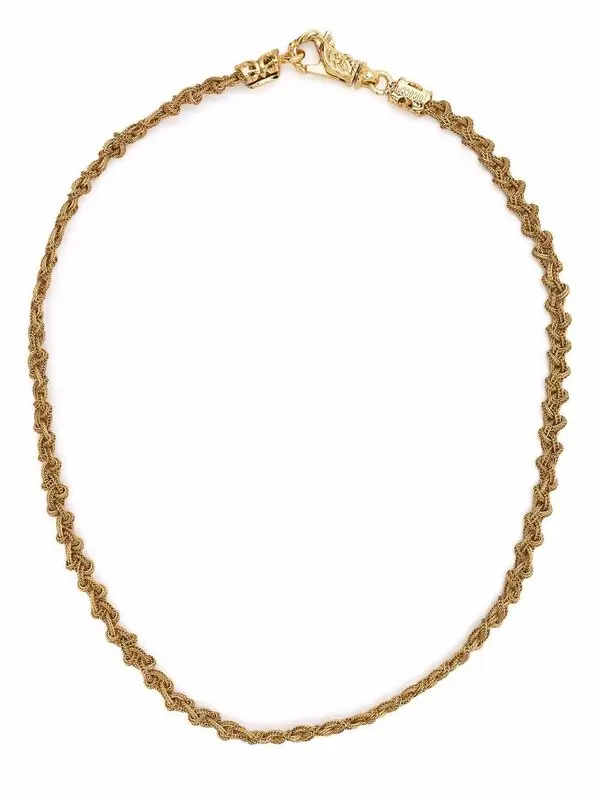 Emanuele Bicocchi Knot Braid Necklace - Gold
