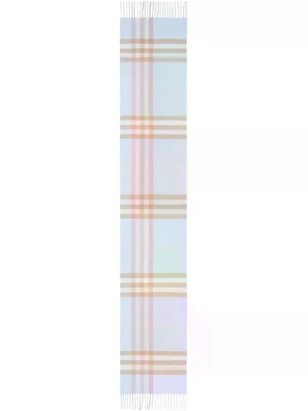 Burberry The Classic Check Cashmere Scarf - Blue