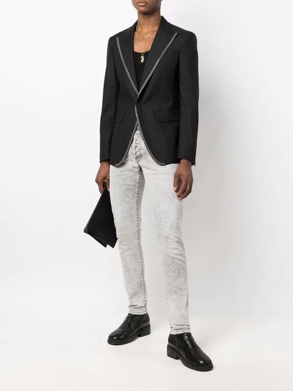Dsquared2 Contrast-trim Single-breasted Blazer