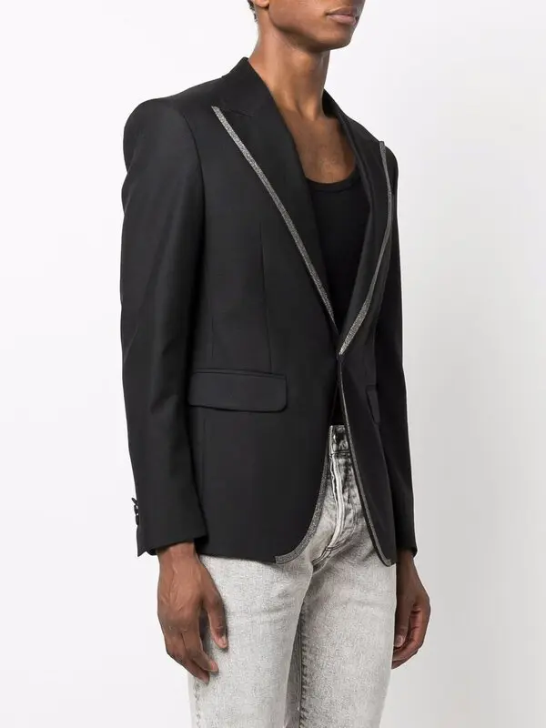 Dsquared2 Contrast-trim Single-breasted Blazer