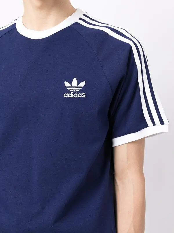 Adidas Embroidered-logo T-shirt - Blue