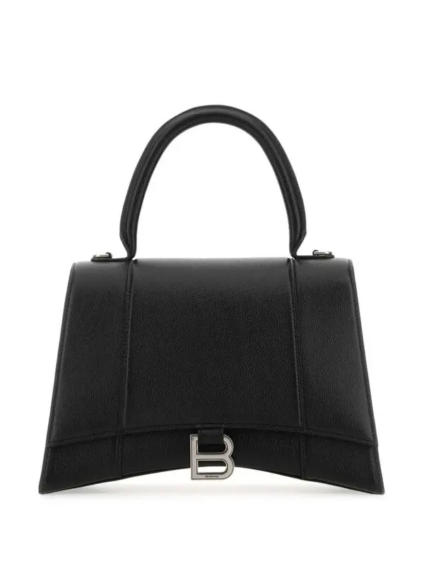 Balenciaga Medium Hourglass Shoulder Bag - Black
