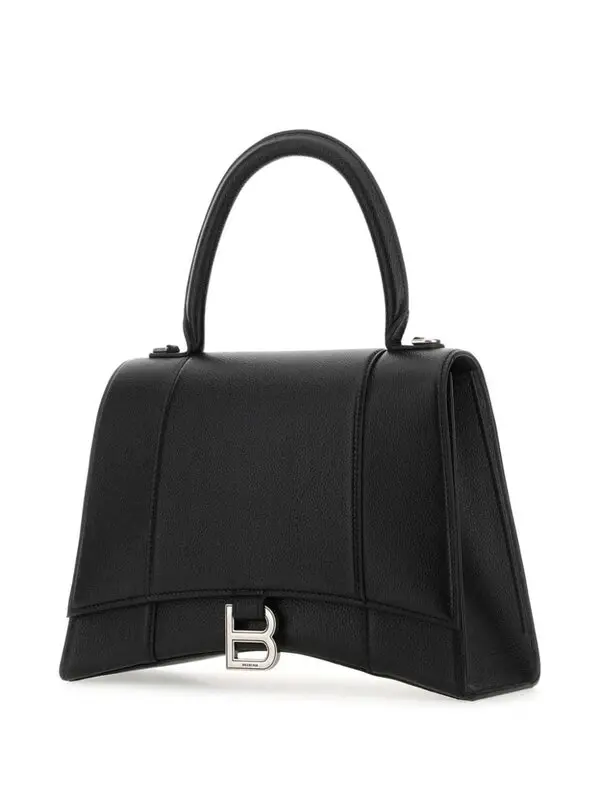 Balenciaga Medium Hourglass Shoulder Bag - Black