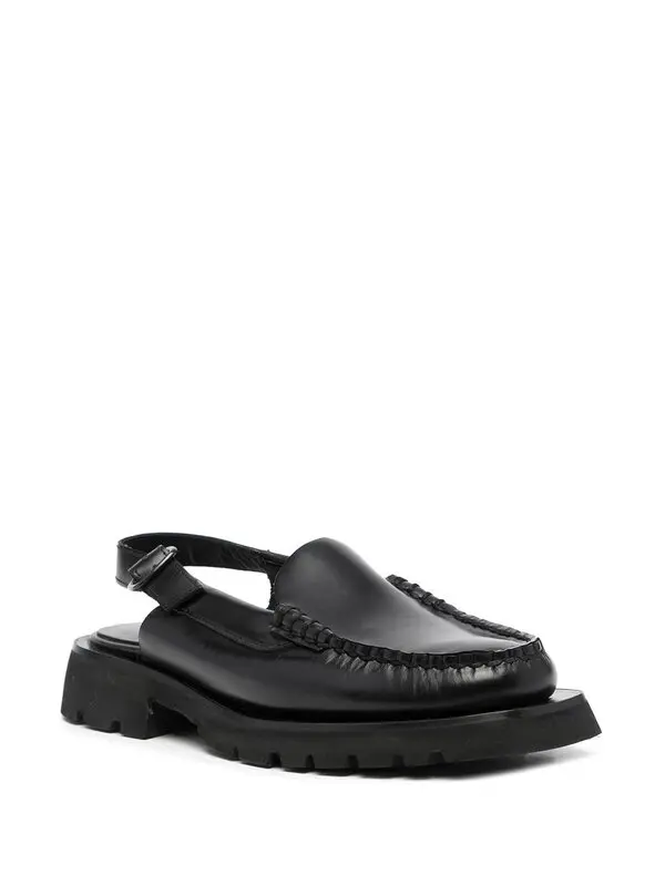 Hereu Slingback Leather Loafers