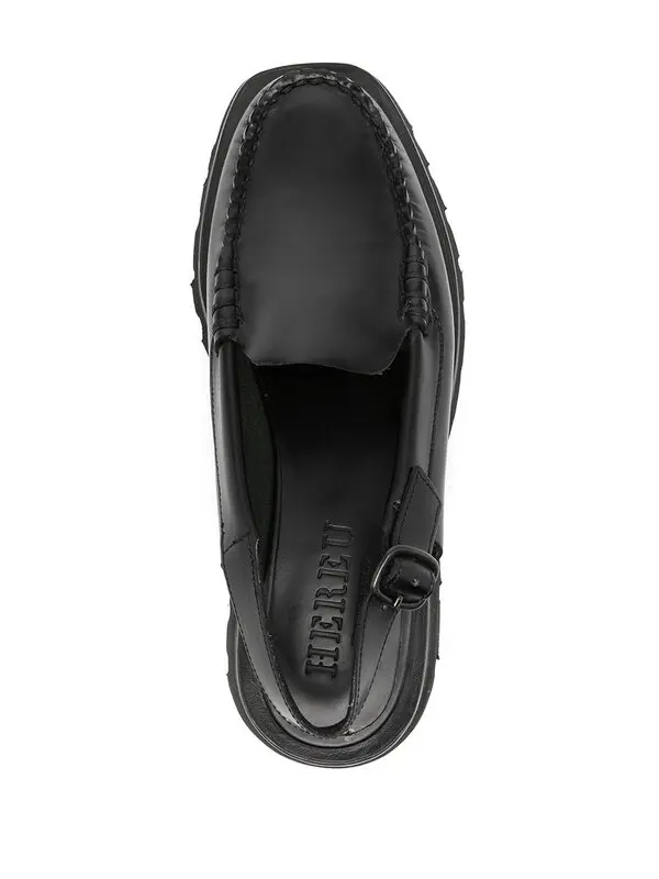 Hereu Slingback Leather Loafers