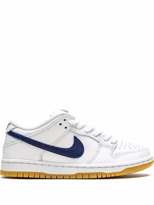 Nike Sb Dunk Low Pro Iso Orange Label/navy Sneakers - White