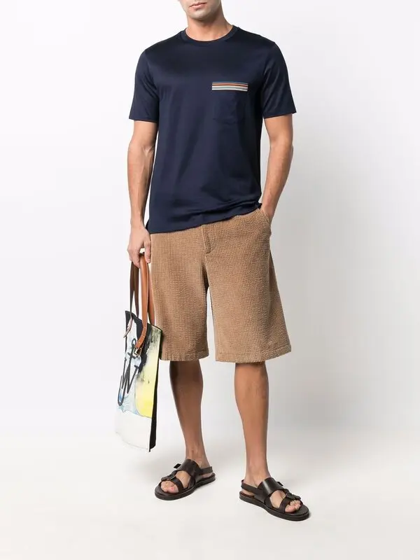 Paul Smith Pocket Cotton T-shirt - Blue