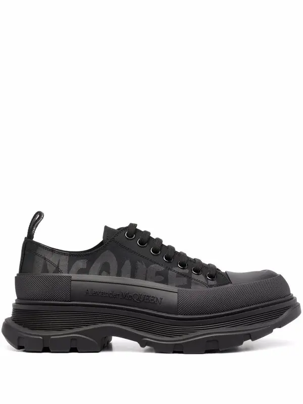 Alexander McQueen Tread Slick Low-top Sneakers - Black