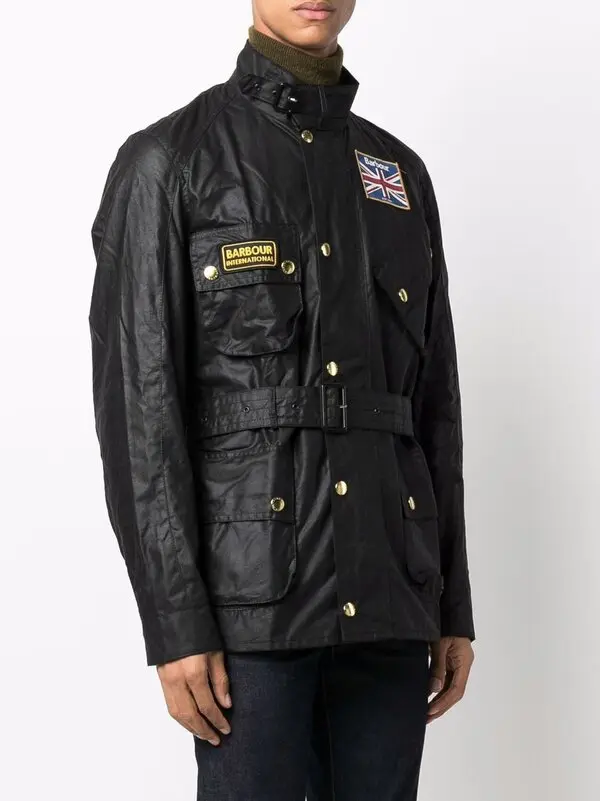 Barbour International Union Jack Wax Jacket