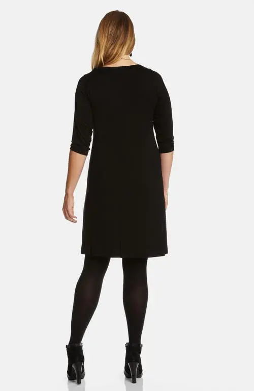 Karen Kane Scoop Neck Jersey A-line Dress - Black